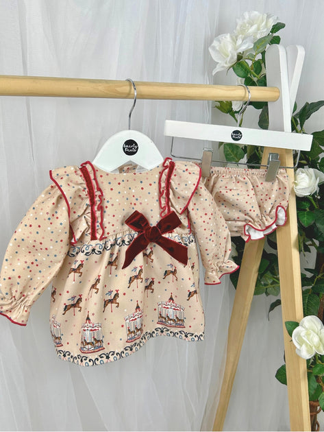 Pex Girls Carousel Dress Bloomers Baby Outfit Set – Smartypants ...