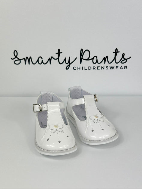 White Patent Bianca Shoe (UK2-5) – Smartypants Childrenswear